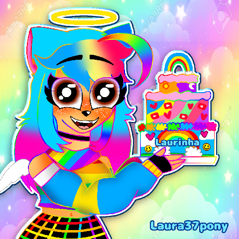 🌈Laurinha_Arco_iris🌈 - Linkfly
